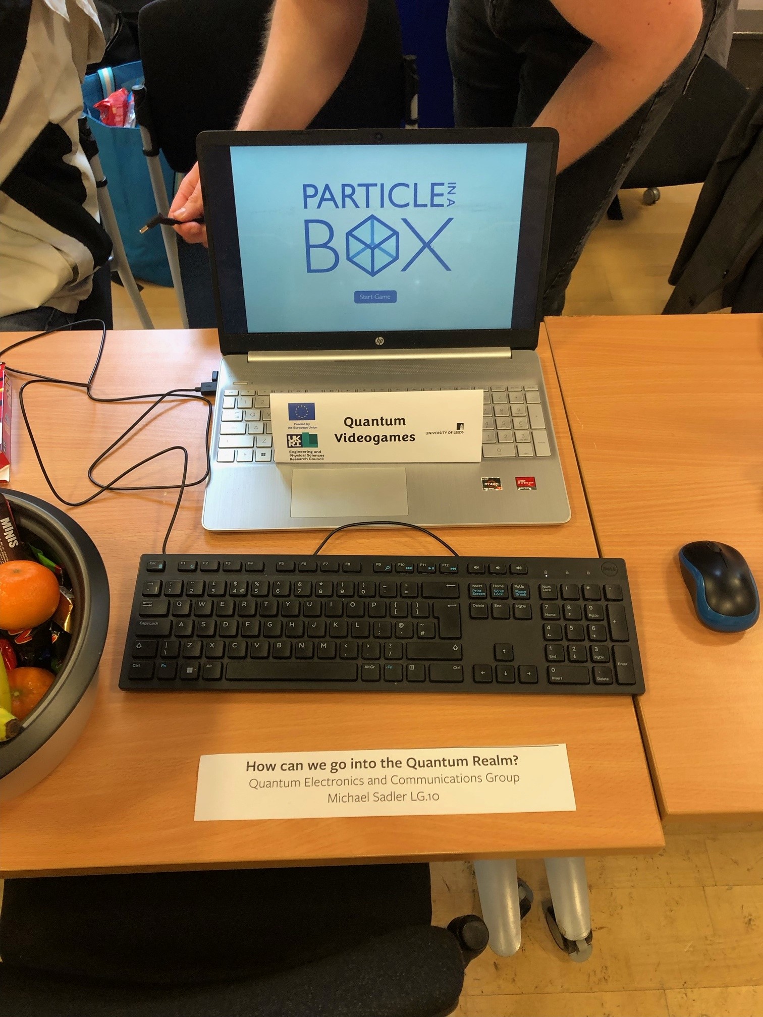 Participation in the BeCurious Live event, University of Leeds, 2024. - QSI